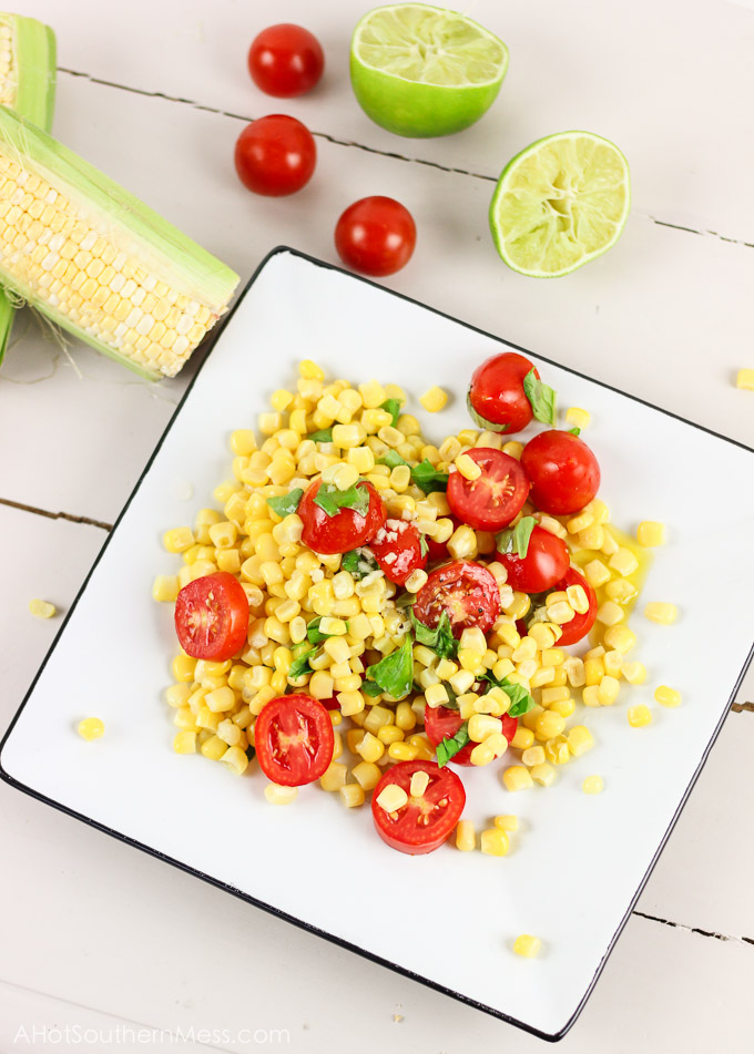 Corn + Tomato Picnic Salad - Easy, Quick, and Gluten Free!